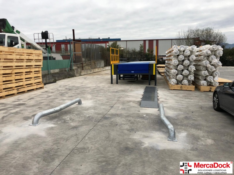 Plataforma automática para carga de contenedores