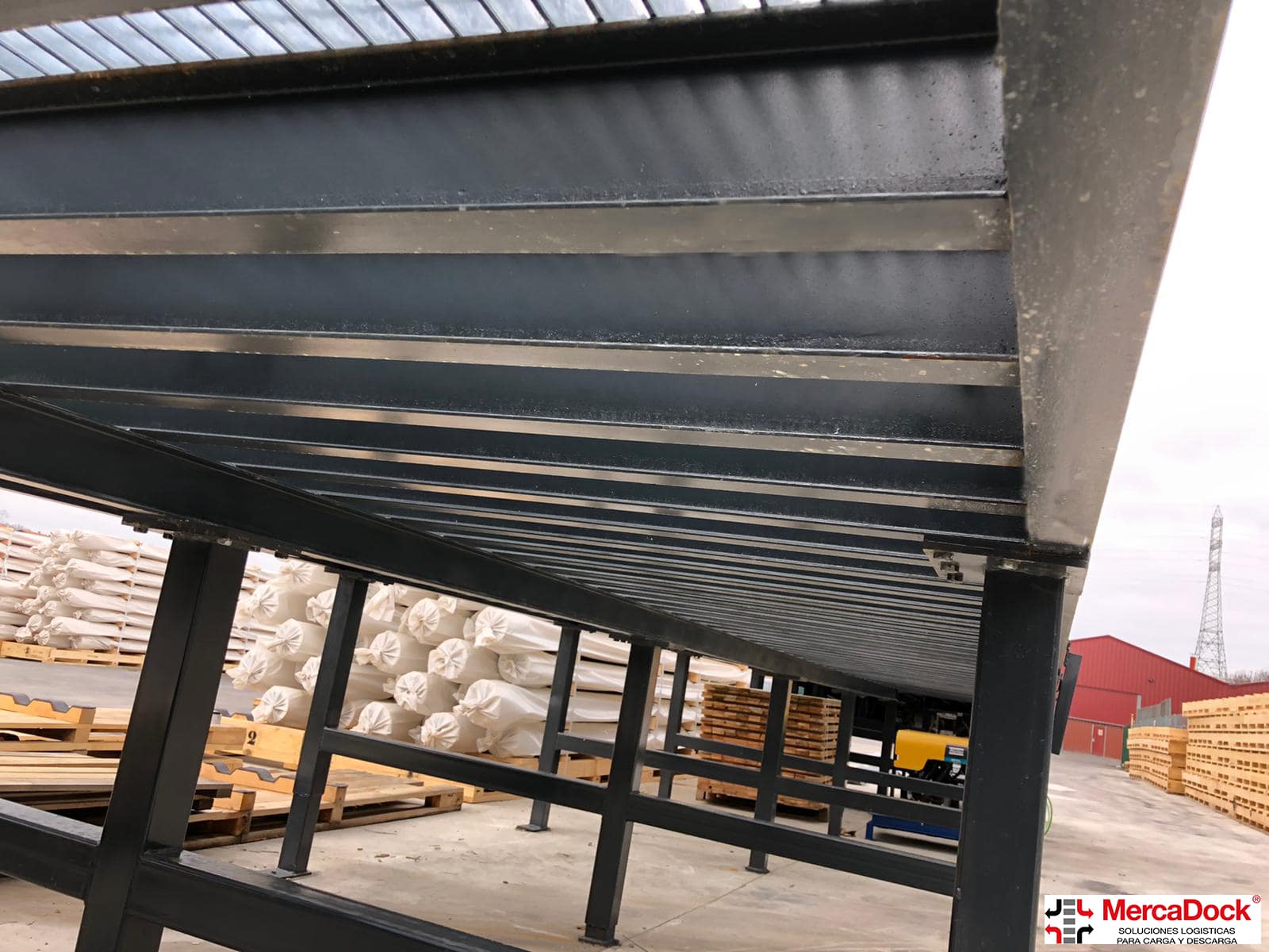 Plataforma automática para carga de contenedores