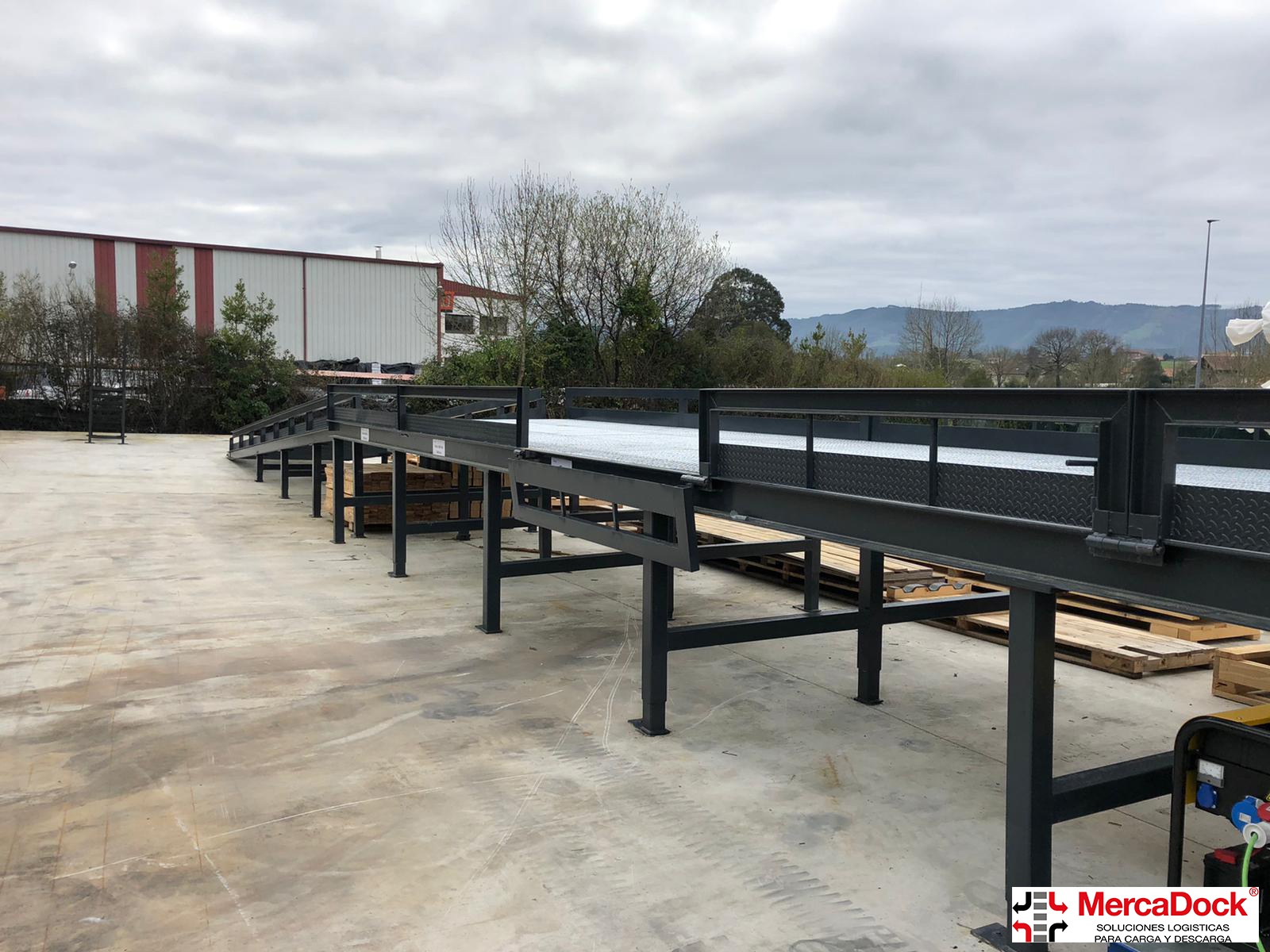 Plataforma automática para carga de contenedores